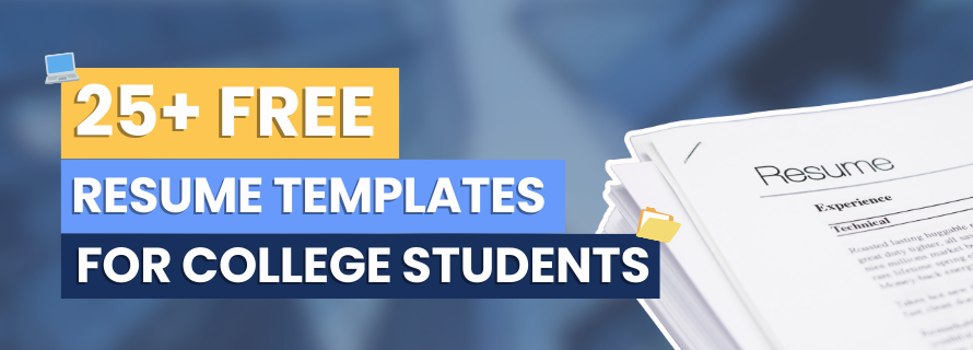 25+ free resume templates for college students